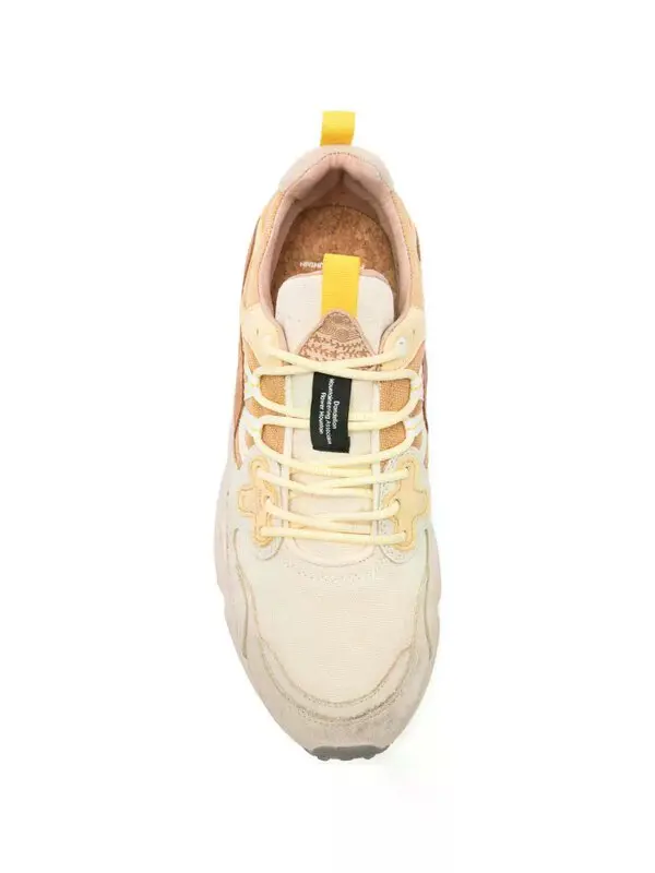 FLOWER MOUNTAIN Yamano 3 Perforated Panelled Sneakers - Neutrals