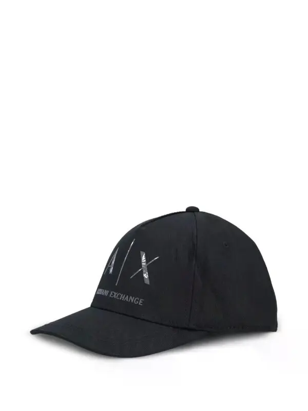 Armani Exchange Logo-print Baseball Cap - Black