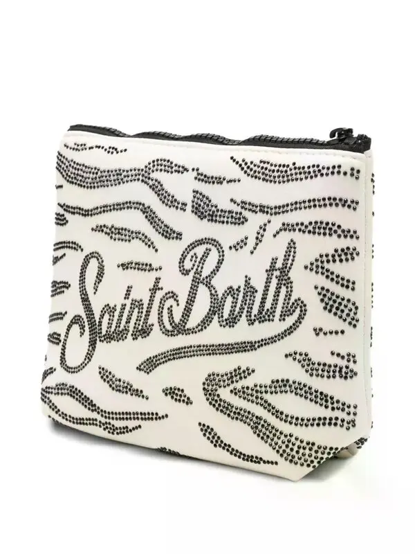 MC2 SAINT BARTH Strass Embellished Mini Bag - Neutrals