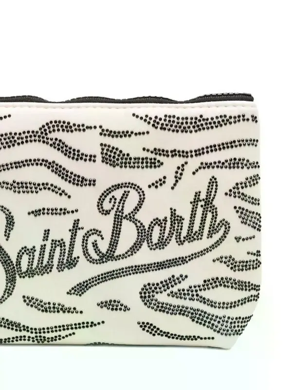 MC2 SAINT BARTH Strass Embellished Mini Bag - Neutrals