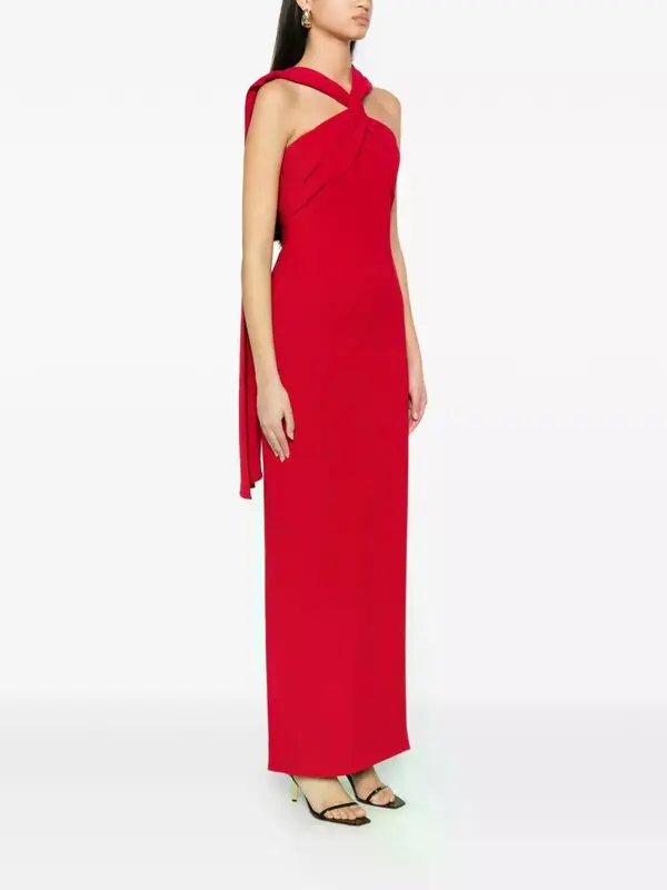 Solace London Rona Maxi Dress - Red