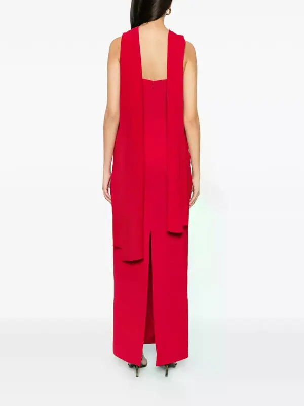 Solace London Rona Maxi Dress - Red