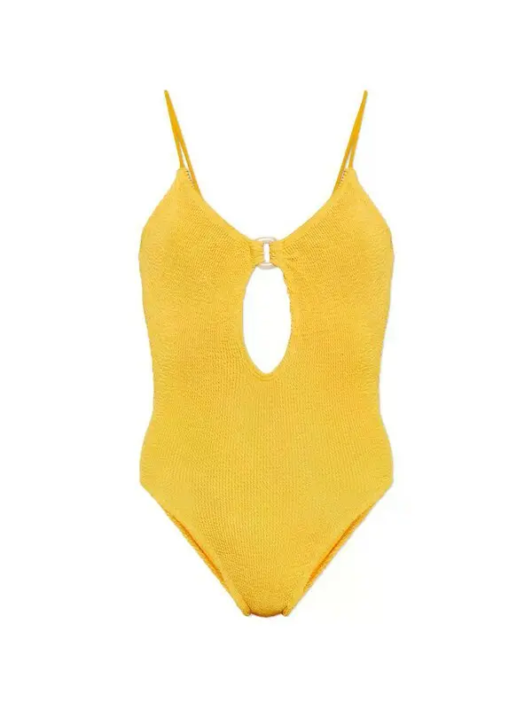 Bond Eye Crinkle-effect One-piece Swimsuit