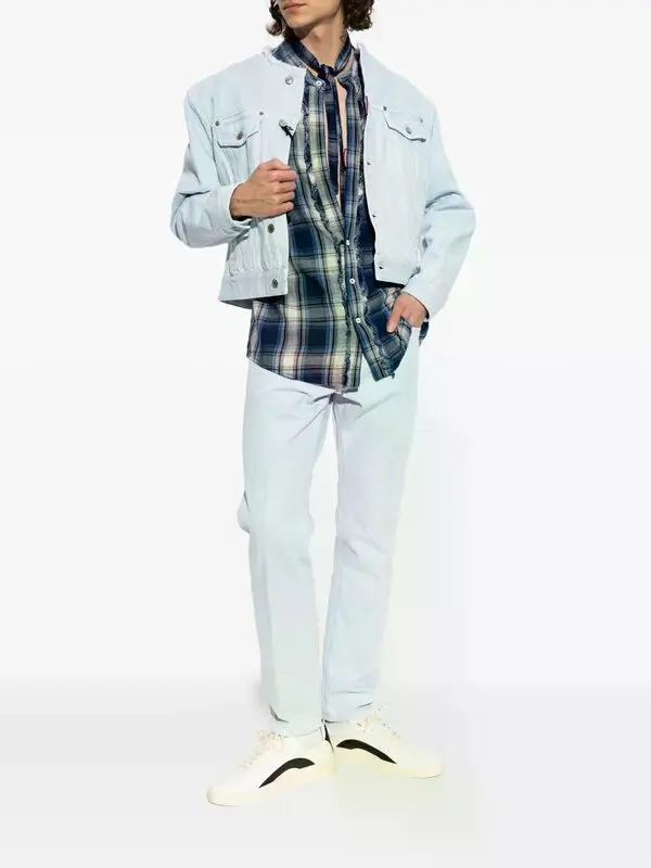 Dsquared2 Denim Jacket With Frayed Edge