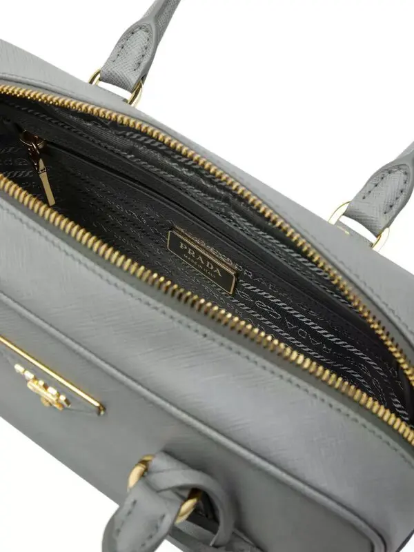 Prada Triangle Plaque Tote