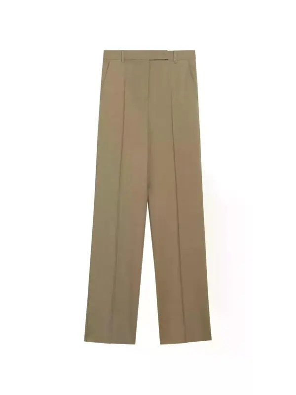 Max Mara Pressed-crease Tailored Trousers - Brown