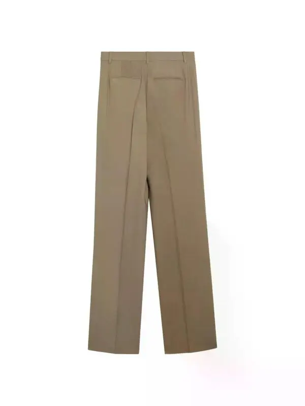 Max Mara Pressed-crease Tailored Trousers - Brown