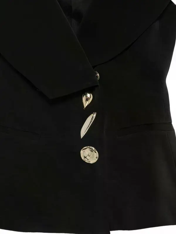 SIMONA CORSELLINI Button-embellished Waistcoat - Black