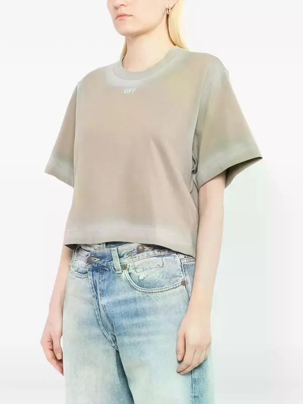 Off-White Spray-effect Logo T-shirt - Neutrals