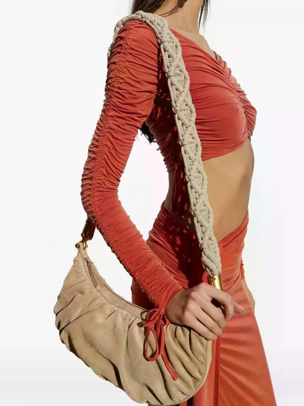 Balmain Braided-strap Shoulder Bag