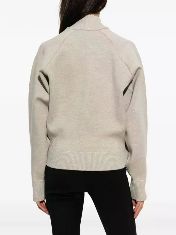 Jacquemus Logo-embroidered Button-up Sweater