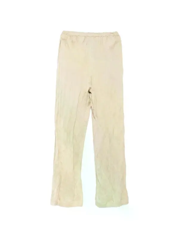 ALYSI Textured Trousers With Elasticated Waistband - Neutrals