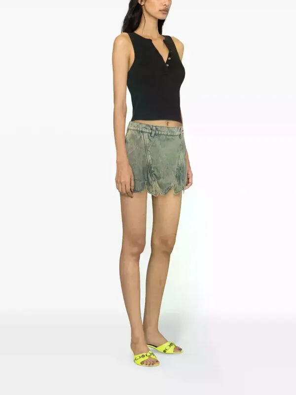 R13 Henley Cotton Tank Top