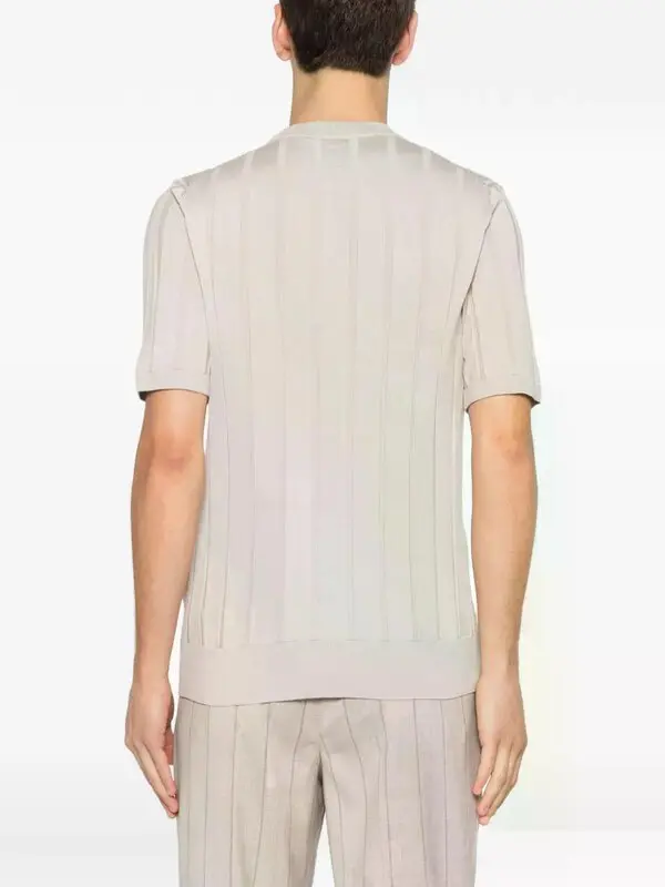 Eleventy Vertical-stripe T-shirt