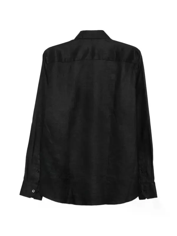 Karl Lagerfeld Logo-embroidered Shirt - Black