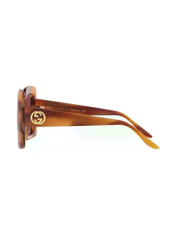 Gucci Oversized Square-frame Sunglasses - Brown