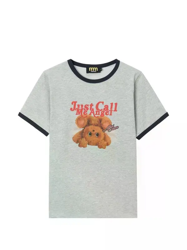 MINI CREAM Graphic-print T-shirt - Grey