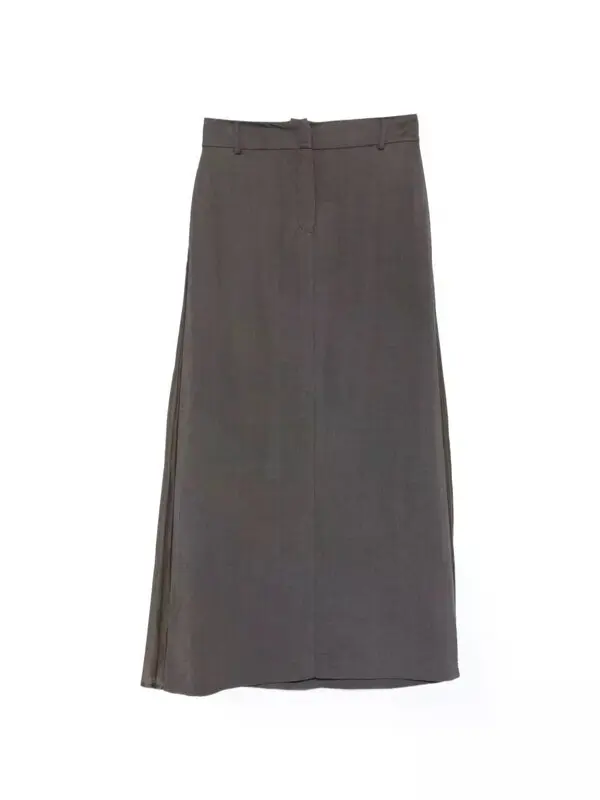 Sú Pleated Panel Full Length Skirt