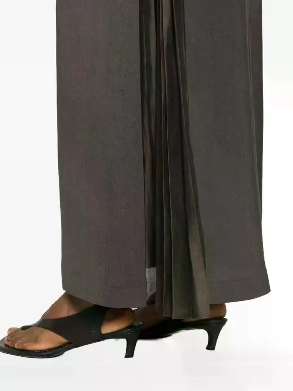 Sú Pleated Panel Full Length Skirt