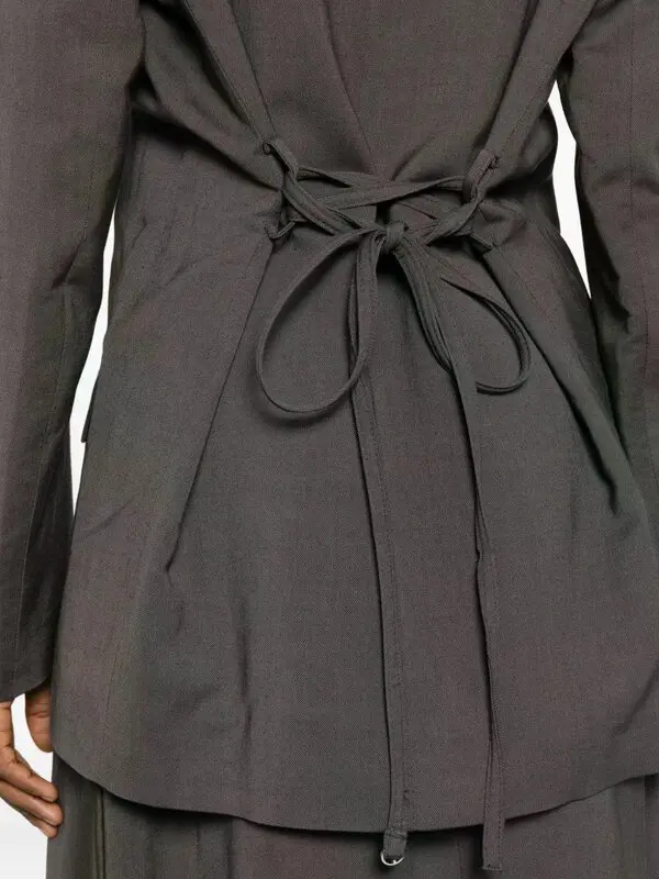 Sú Double-breasted Lace-up Jacket