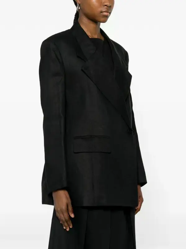 Sú Double-breasted Blazer With Peak Lapels