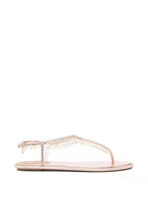 Rene Caovilla Chandelier Crystal-embellished Slingback Sandals