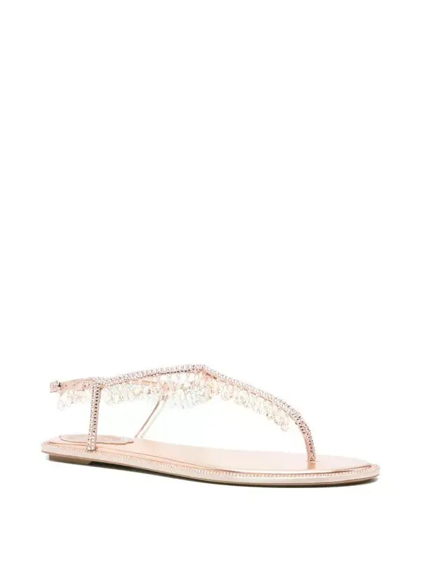 Rene Caovilla Chandelier Crystal-embellished Slingback Sandals