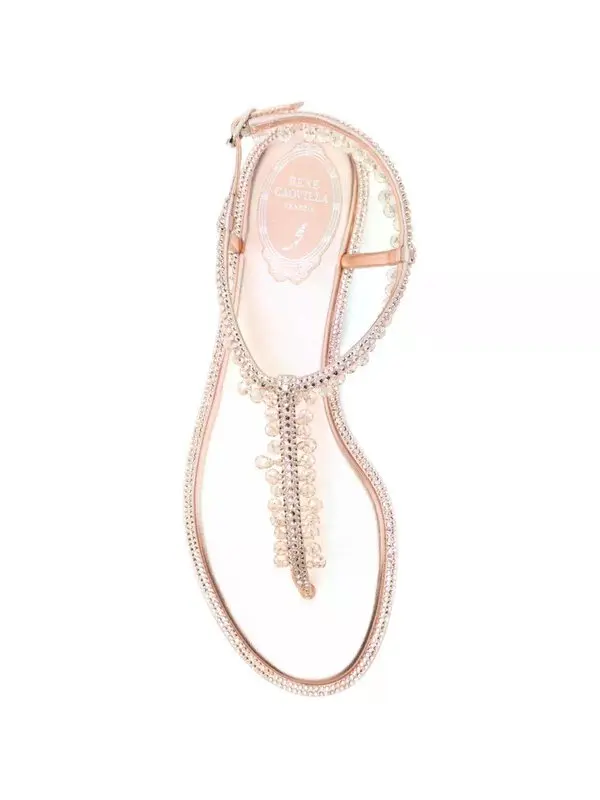Rene Caovilla Chandelier Crystal-embellished Slingback Sandals