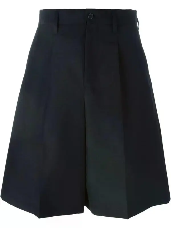 Junya Watanabe Belted Flared-leg Jeans With Pleated Front