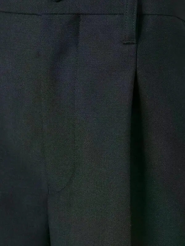 Junya Watanabe Belted Flared-leg Jeans With Pleated Front