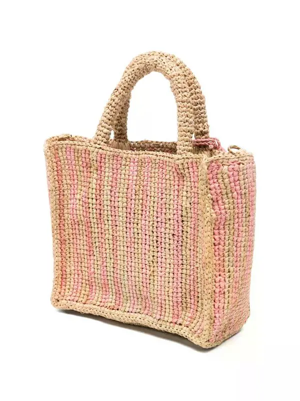 MC2 SAINT BARTH Mini Vanity Striped Tote Bag