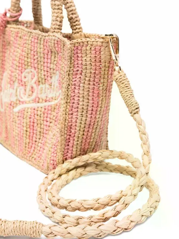 MC2 SAINT BARTH Mini Vanity Striped Tote Bag