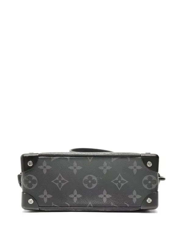 LOUIS VUITTON Monogram Eclipse Mini Soft Trunk - Black