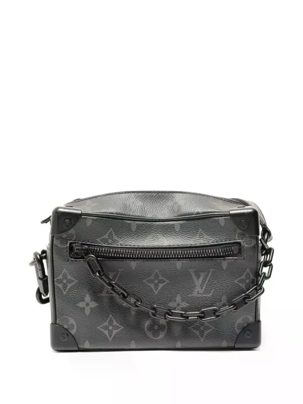 LOUIS VUITTON Monogram Eclipse Mini Soft Trunk - Black
