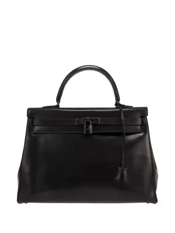 Hermès 2010 Kelly So Leather Handbag - Black