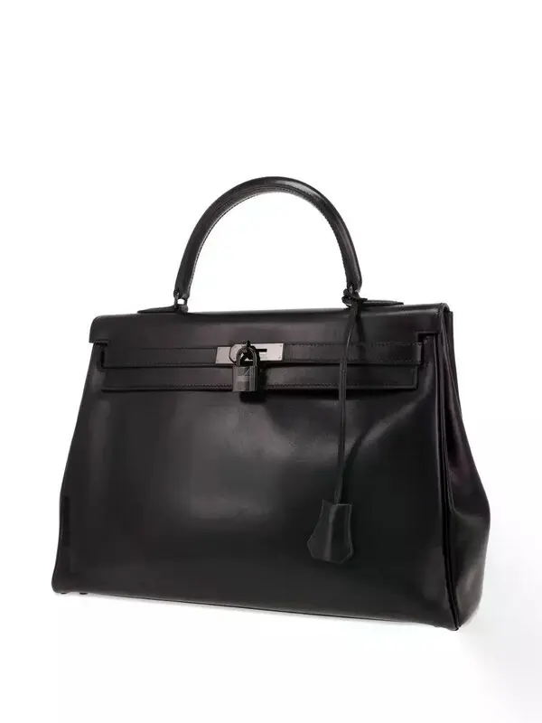 Hermès 2010 Kelly So Leather Handbag - Black
