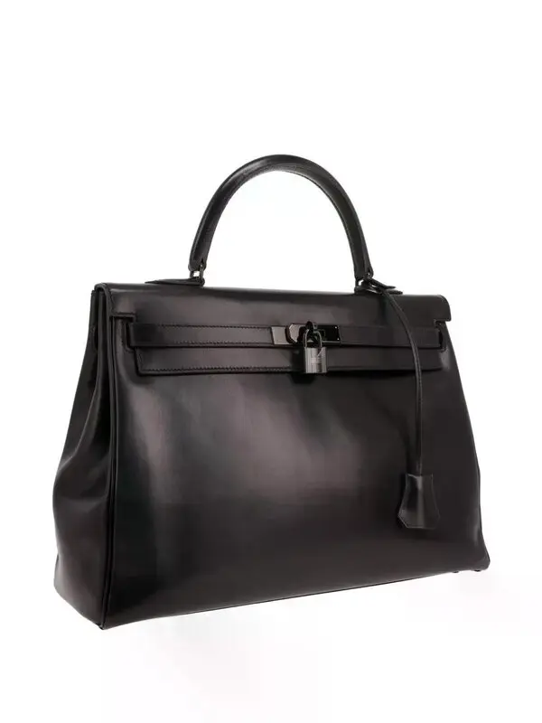 Hermès 2010 Kelly So Leather Handbag - Black