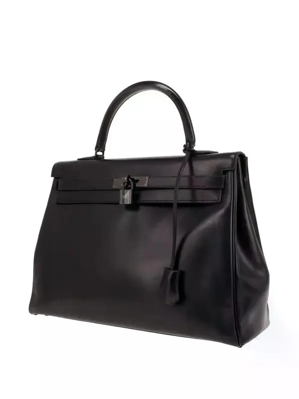 Hermès 2010 Kelly So Leather Handbag - Black