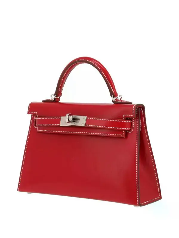Hermès Kelly 20 Leather Handbag - Red