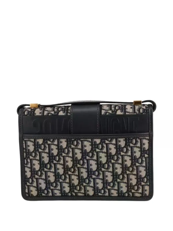 Dior 30 Montaigne Oblique Handbag - Black