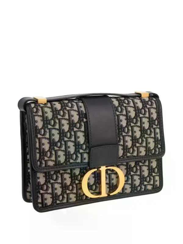 Dior 30 Montaigne Oblique Handbag - Black