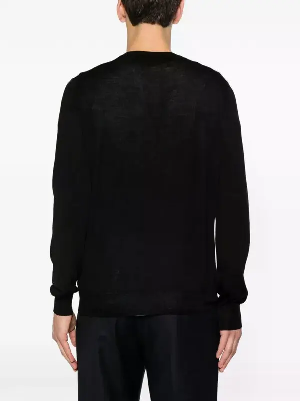 Tagliatore V-neck Fine Knit Jumper