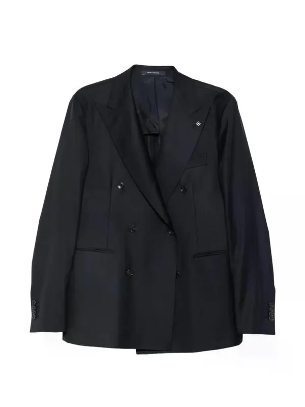 Tagliatore Double-breasted Peak-lapel Suit - Blue