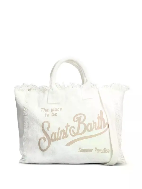 MC2 SAINT BARTH Colette Logo-print Tote Bag - Neutrals