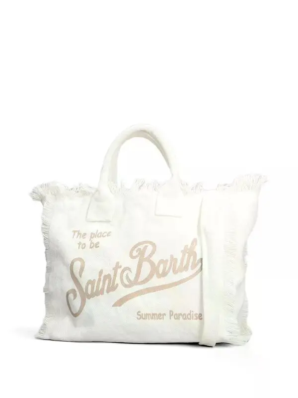 MC2 SAINT BARTH Colette Logo-print Tote Bag - Neutrals