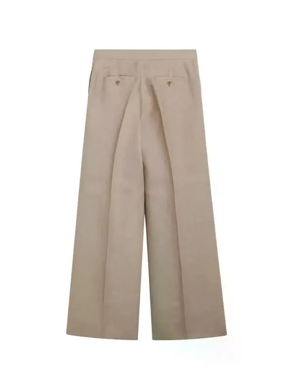 Max Mara Pressed-crease Wide-leg Trousers
