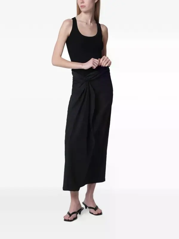 RÓHE Twisted Midi Skirt