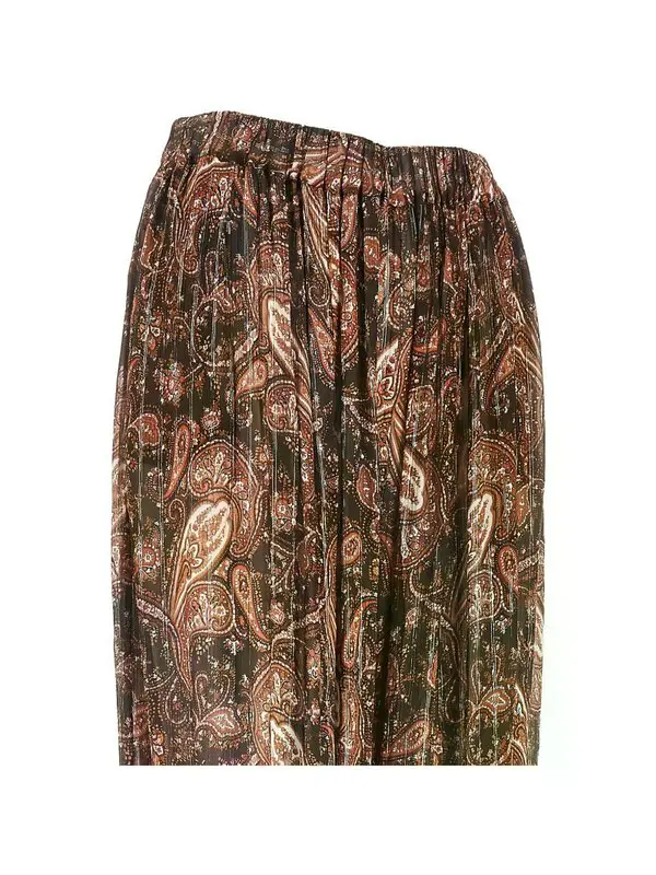 Andamane Paisley-print Pleated Trousers