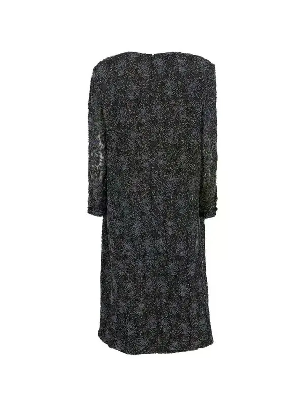 Vintage 1980s-1990s Beaded Floral Dress