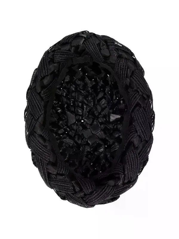 Vintage Woven Pillbox Hat